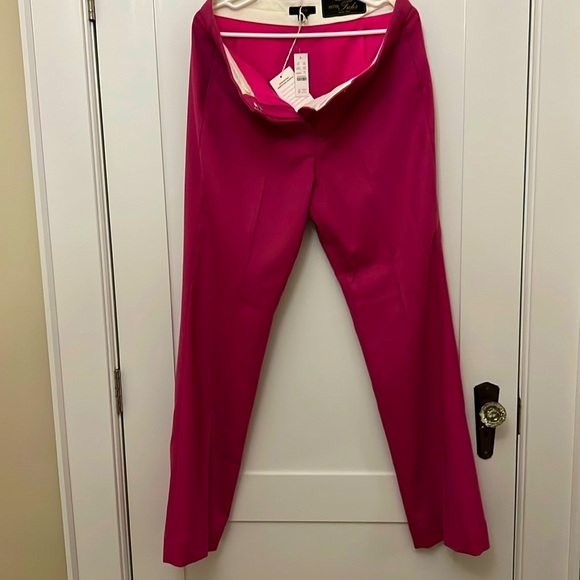 J. Crew | Pants & Jumpsuits | J Crew Pink Italian Pant Fully Lined ...